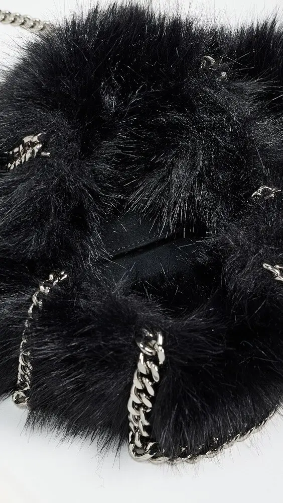Stella McCartney Falabella Plush Fabric Mini Drawstring Bag