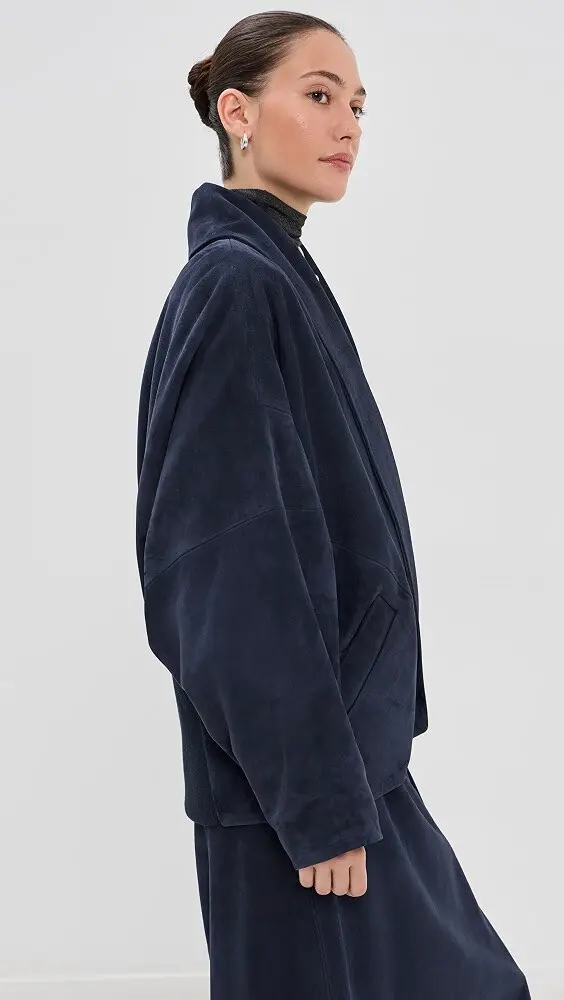 Co Suede Wrap Jacket
