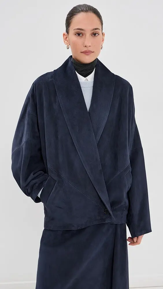 Co Suede Wrap Jacket