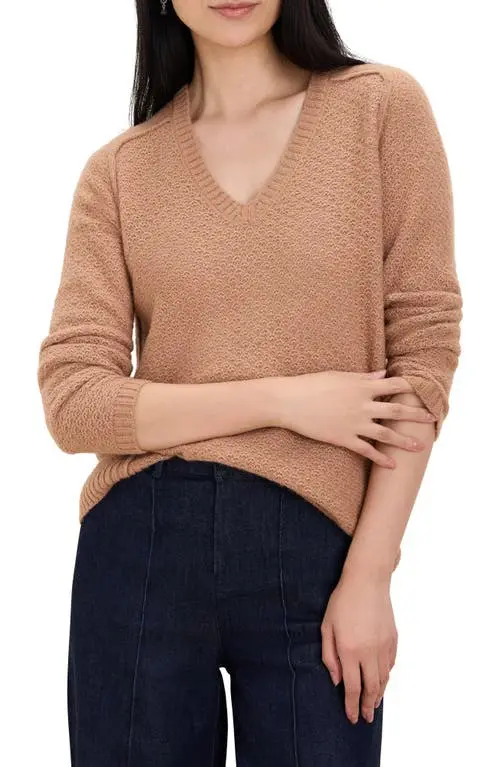 NIC+ZOE Femme Tuck V-neck Sweater - Topaz