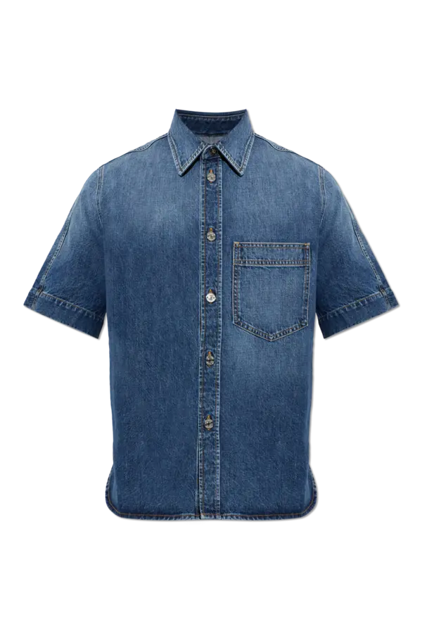 Givenchy Short-sleeve Denim Shirt