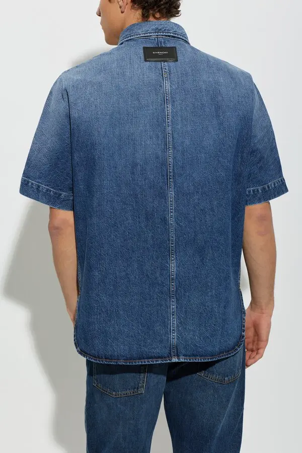 Givenchy Short-sleeve Denim Shirt