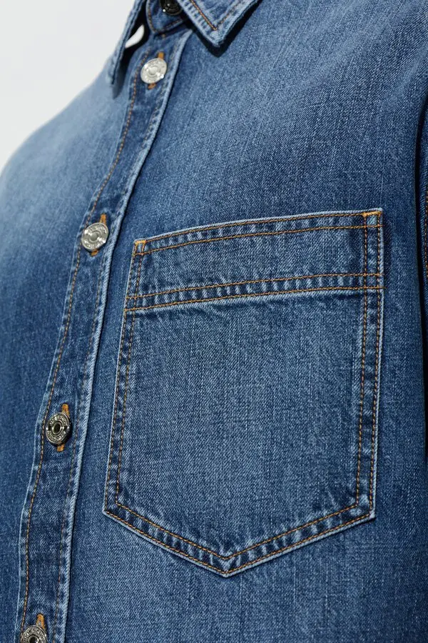 Givenchy Short-sleeve Denim Shirt