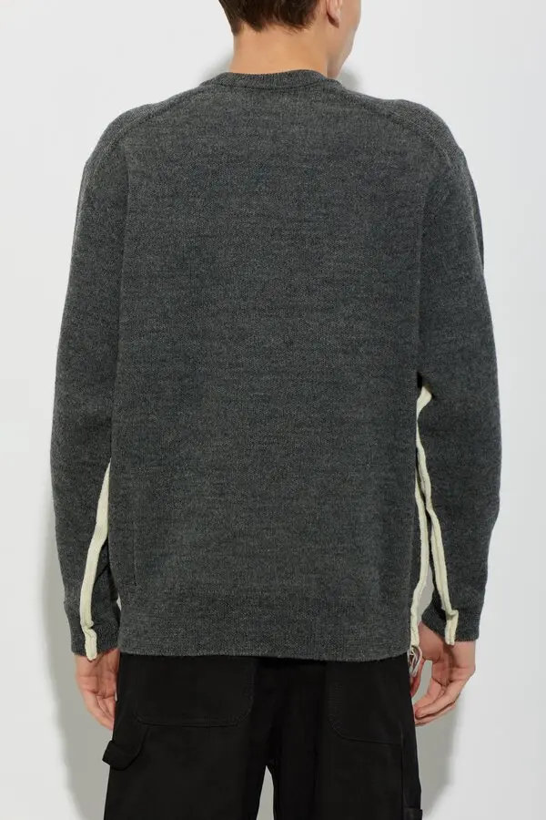 Comme Des Garçons Wool Sweater With A Crew Neck