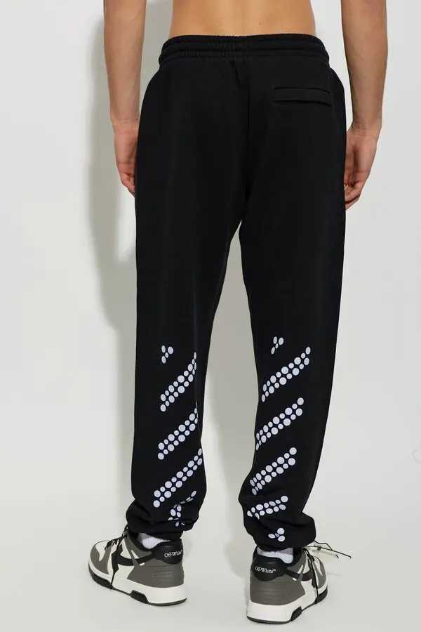 Off-White Drawstring Cuffed Sweatpants