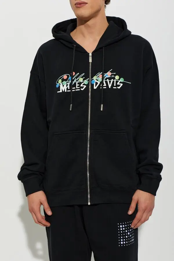 Off-White Hooded Zip-up Sweatshirt