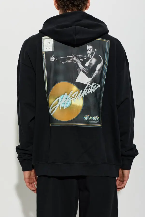 Off-White Hooded Zip-up Sweatshirt