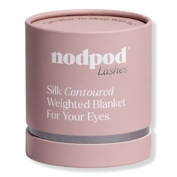 NODPOD Silk Contoured Weighted Blanket For Your Eyes Lashes - Petal