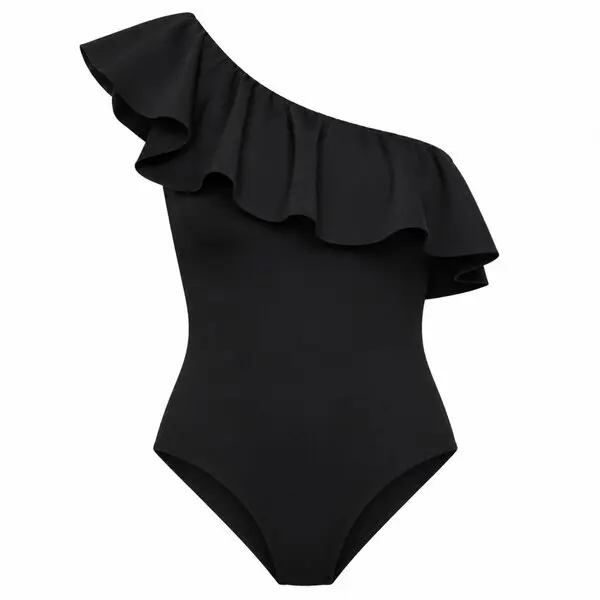RIVE & RITUEL Aelia Frill One Shoulder Bodysuit