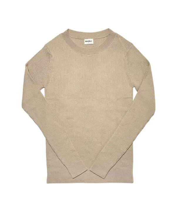 MABLI Seilio Skinny Rib Biscotti - Brown