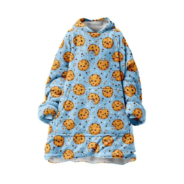 ALOHA FROM DEER Cookie Sherpa Oodie - Blue