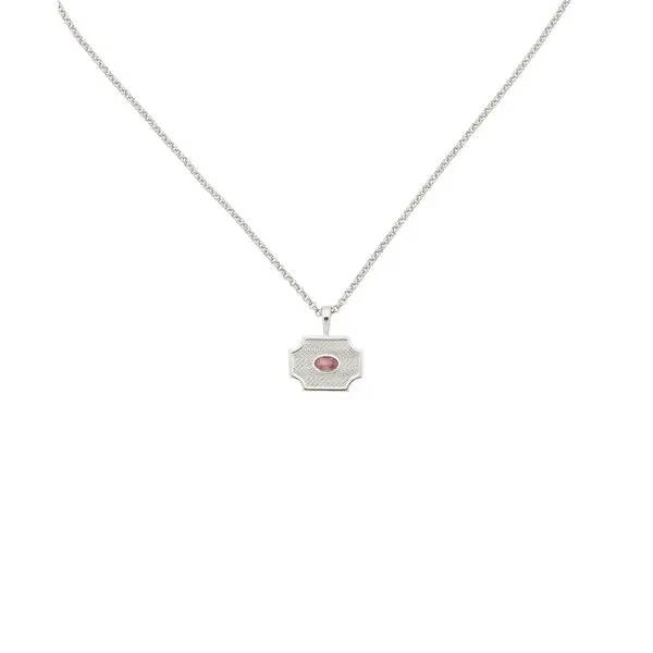 Zoë & Morgan Soul Sister Necklace Sterling Silver, Pink Tourmaline - Silver/pink