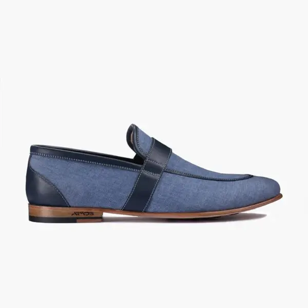 ARMOS Men’s Denim Penny Loafer