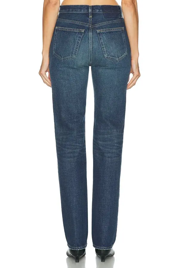 TOTEME Classic Slim Denim Straight Leg In Blue
