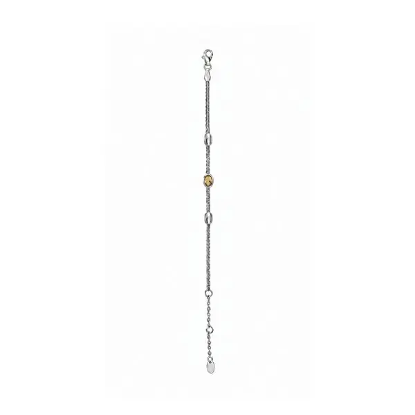 SEROTONIN COMPLICE Bracelet With Yellow Sapphire - Silver/yellow