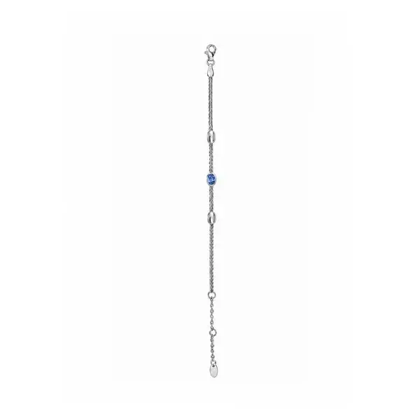SEROTONIN COMPLICE Bracelet With Blue Sapphire - Silver/blue