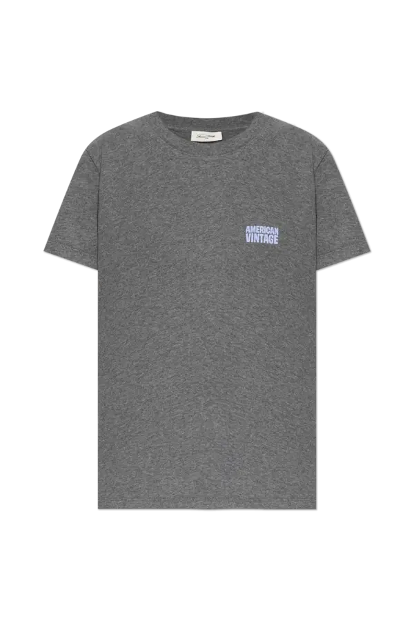 American Vintage Cotton T-shirt With Printed Logo