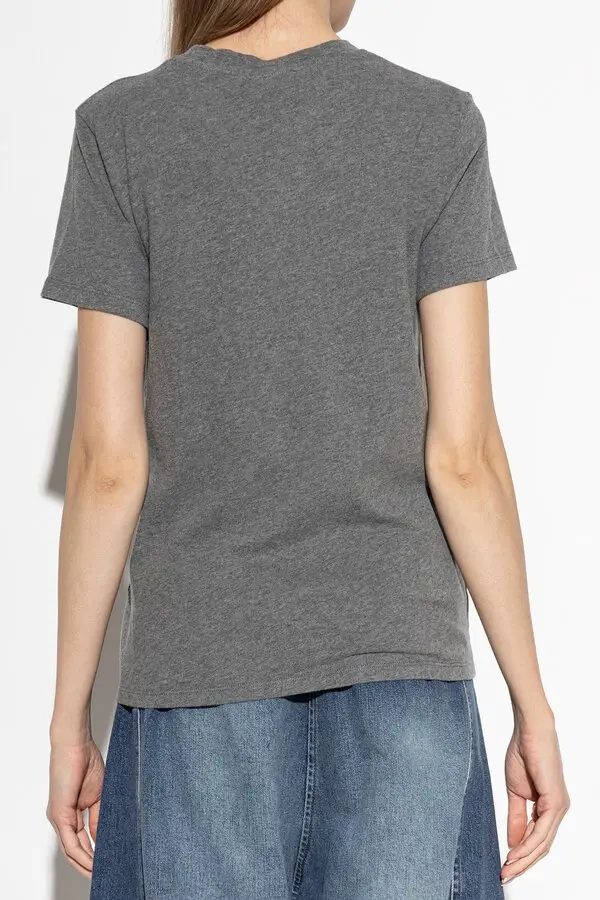 American Vintage Cotton T-shirt With Printed Logo