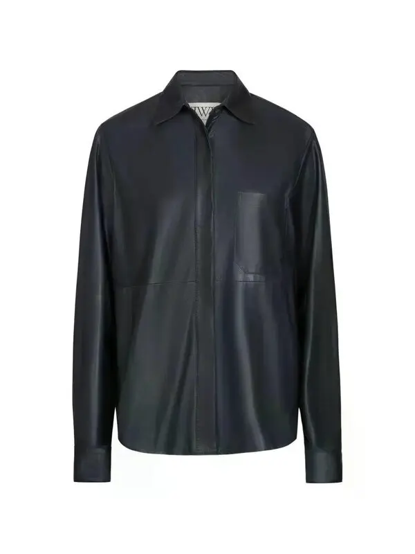 TWP Cowboy Update Leather Shirt