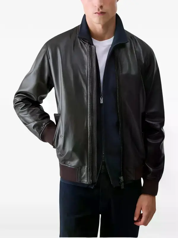 Liu Jo Bomber Jacket In Leather