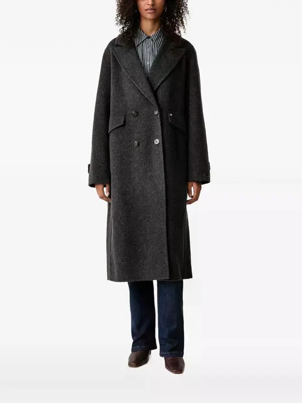 MOS MOSH Alva Double-breasted Notched-lapel Coat