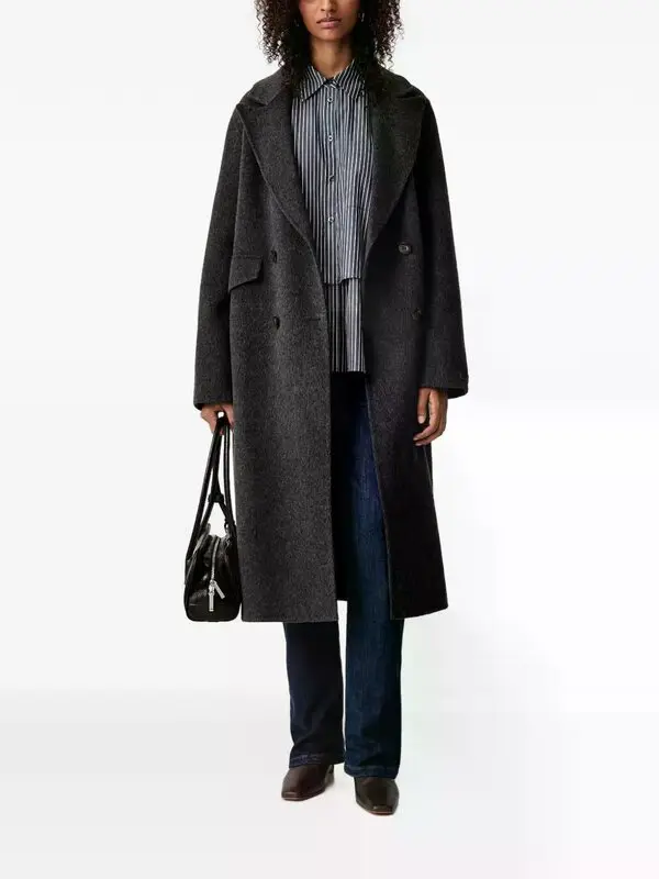 MOS MOSH Alva Double-breasted Notched-lapel Coat