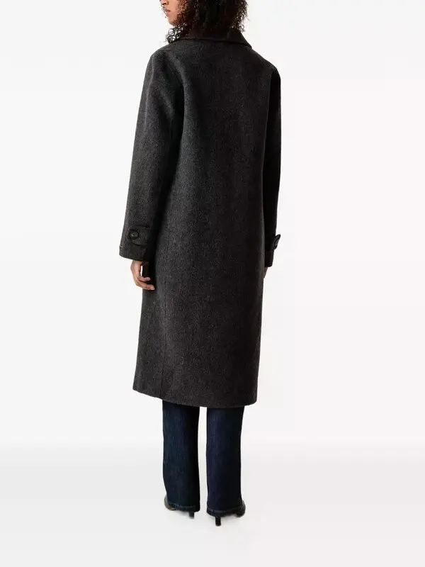 MOS MOSH Alva Double-breasted Notched-lapel Coat