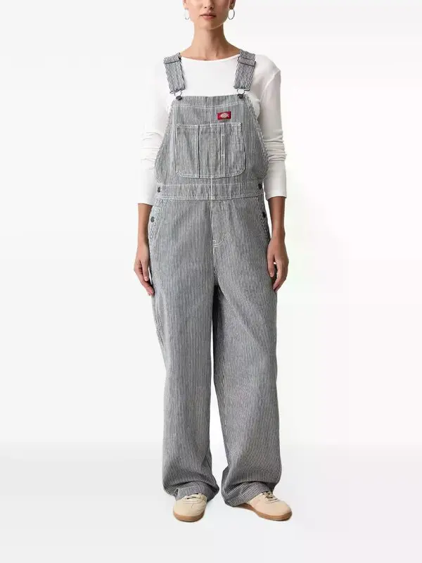 Dickies Striped Cotton Dungarees