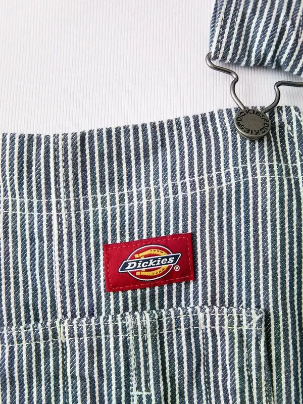 Dickies Striped Cotton Dungarees