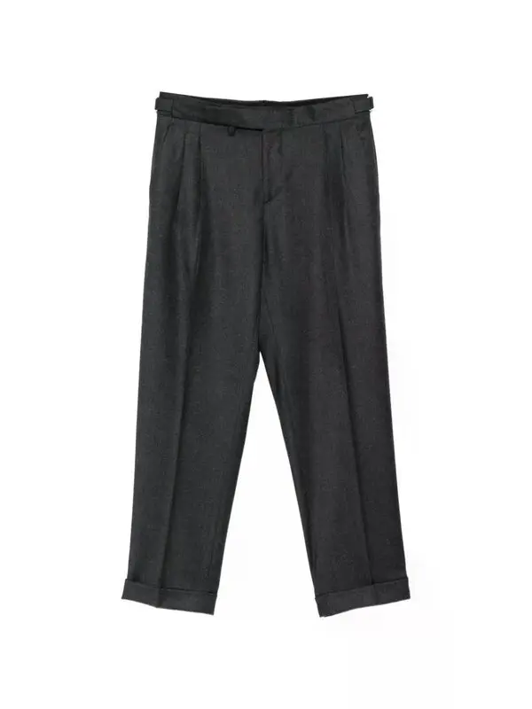BRIGLIA 1949 Pleated-detail Turn-up Trousers