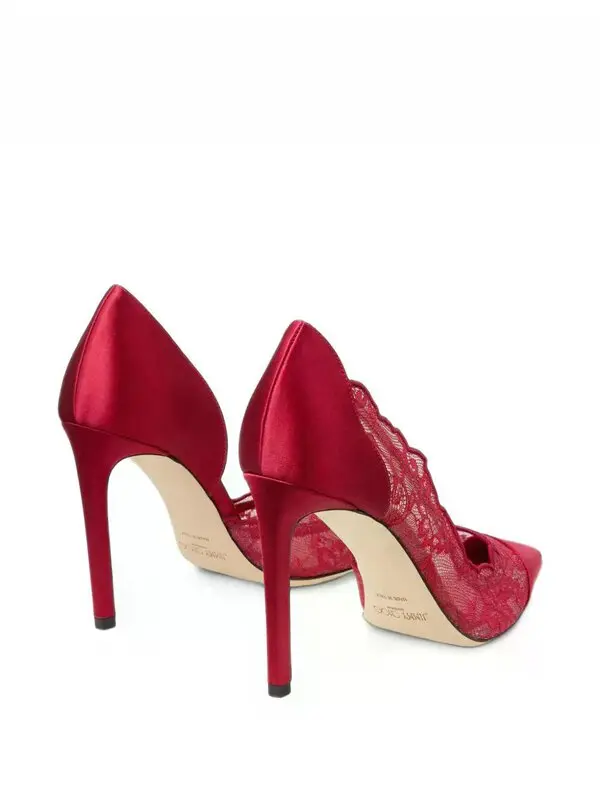 JIMMY CHOO Brigitte Lace-panel Pumps