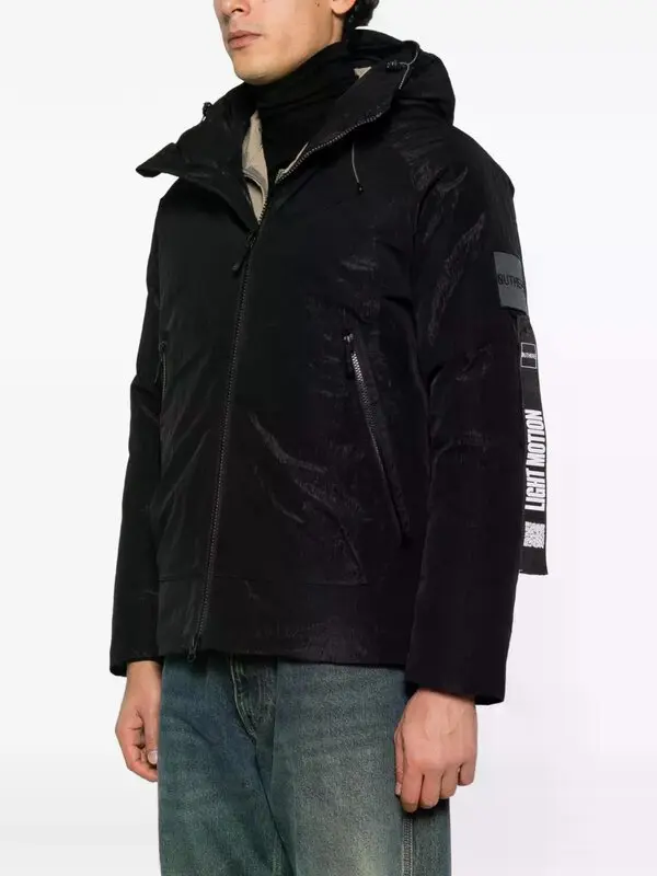 OUTHERE Hooded Crinkled-effect Jacket