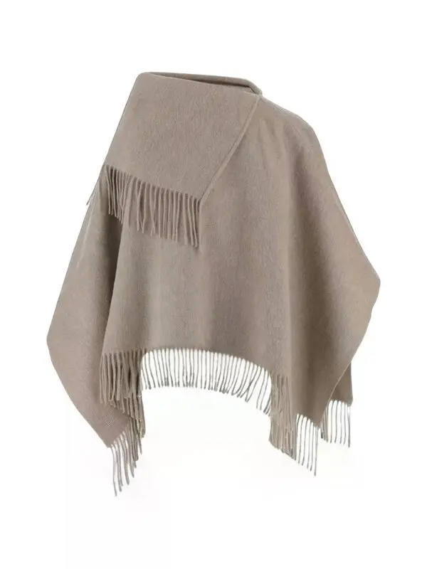 BY MALENE BIRGER Turtma Fringed Wool Poncho