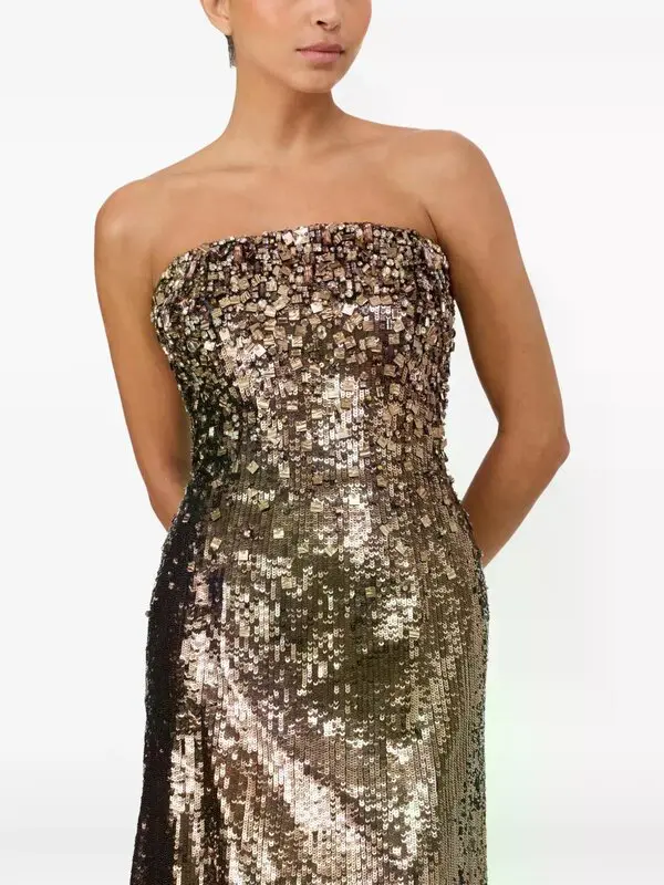 Jenny Packham Rey Mocha Maxi Dress