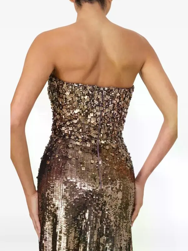 Jenny Packham Rey Mocha Maxi Dress