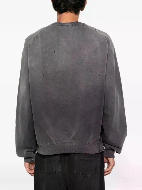 Mihara Yasuhiro Distressed Logo-print Sweater