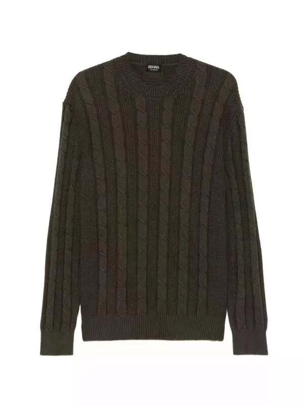 Zegna Oasi Cashmere Cable-knit Sweater