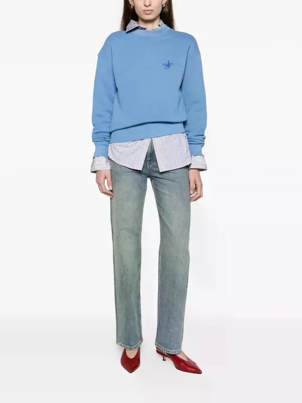 JW Anderson Ribbon Anchor Sweatshirt In Washed