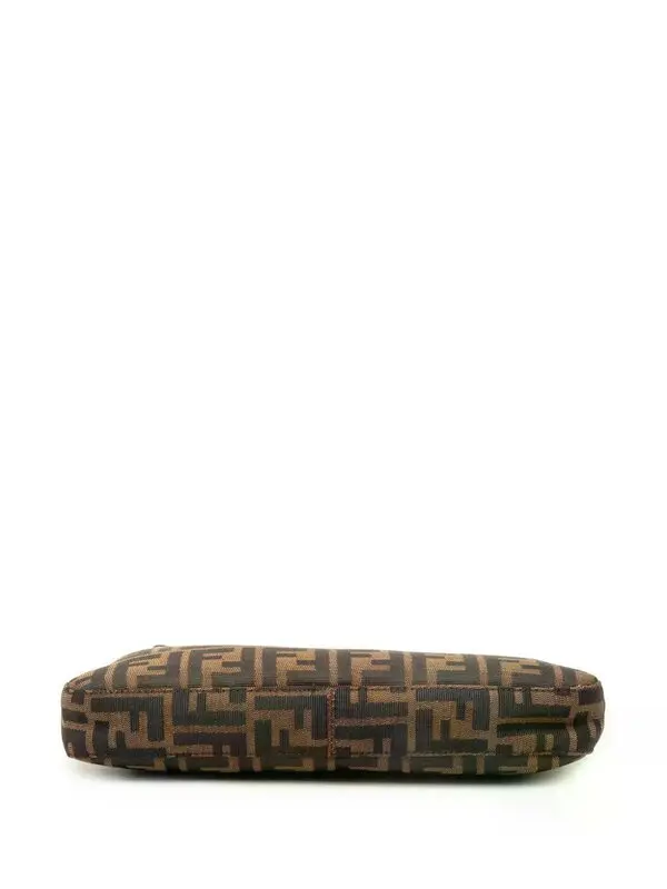 Fendi 1990-2010 Zucca Canvas Shoulder Bag
