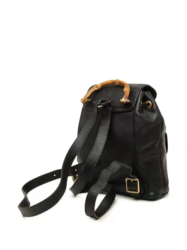 Gucci 2000-2015 Mini Calfskin Bamboo Drawstring Backpack