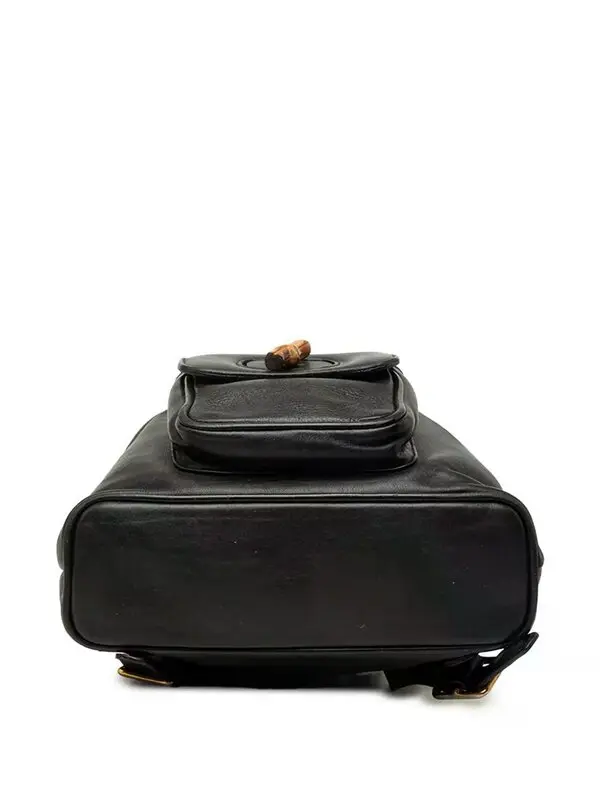 Gucci 2000-2015 Mini Calfskin Bamboo Drawstring Backpack