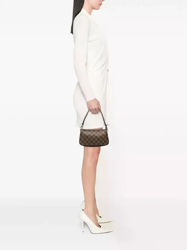 LOUIS VUITTON 2004 Damier Ebene Navona Shoulder Bag