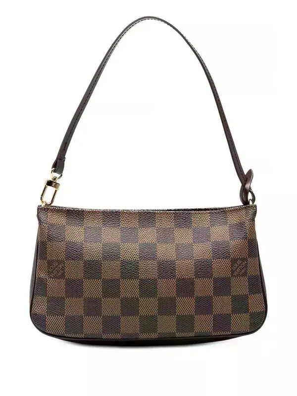 LOUIS VUITTON 2004 Damier Ebene Navona Shoulder Bag - Brown