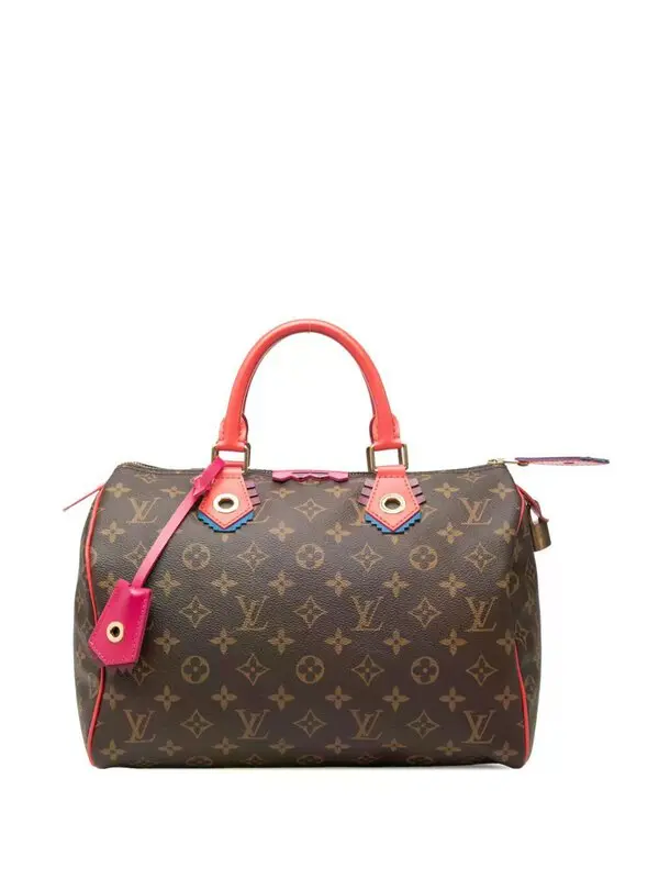 LOUIS VUITTON 2015 Monogram Totem Speedy 30 Boston Bag