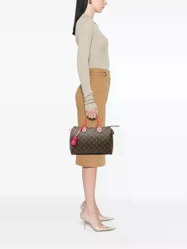 LOUIS VUITTON 2015 Monogram Totem Speedy 30 Boston Bag