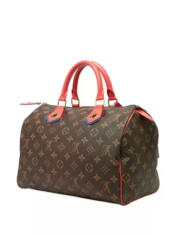 LOUIS VUITTON 2015 Monogram Totem Speedy 30 Boston Bag