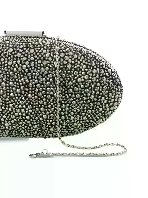 TWENTY FOURHAITCH Indare Crystal-embellished Oval Clutch Bag