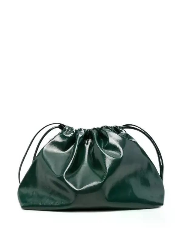 THE FRANKIE SHOP Morgan Drawstring-fastening Ruched Clutch Bag