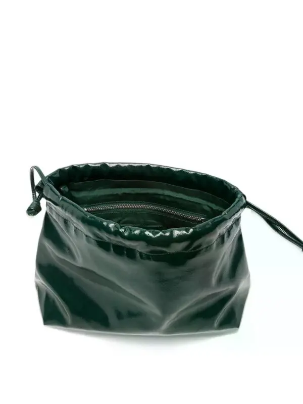 THE FRANKIE SHOP Morgan Drawstring-fastening Ruched Clutch Bag