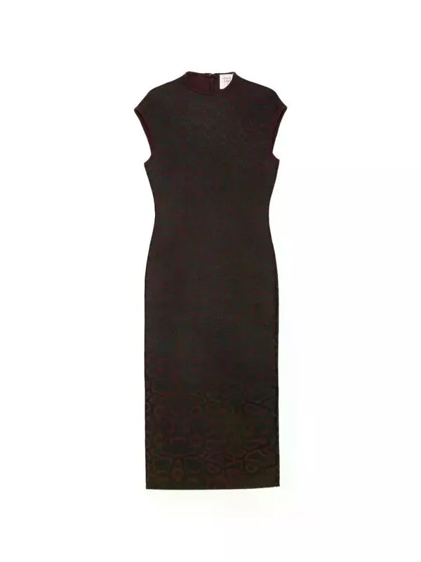 Herve Leger Anita Metallic-jacquard Dress
